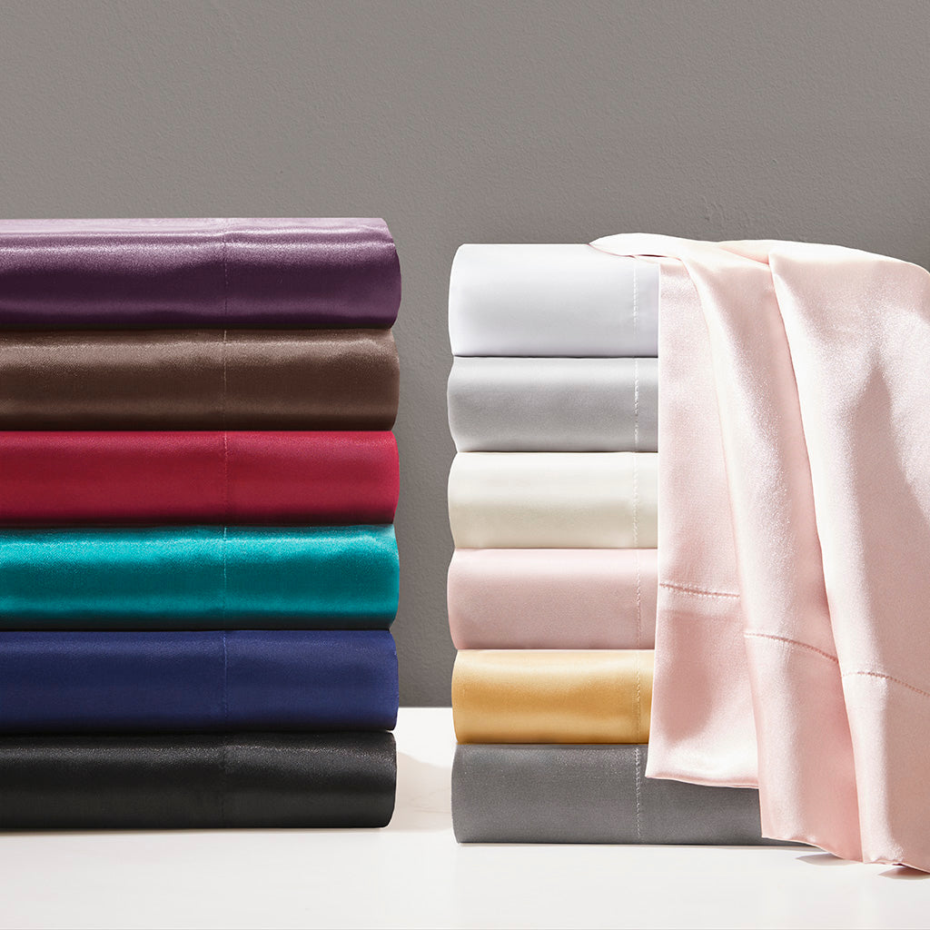 Madison Park Essentials - Satin Luxury 6 PC Sheet Set - Sheets
