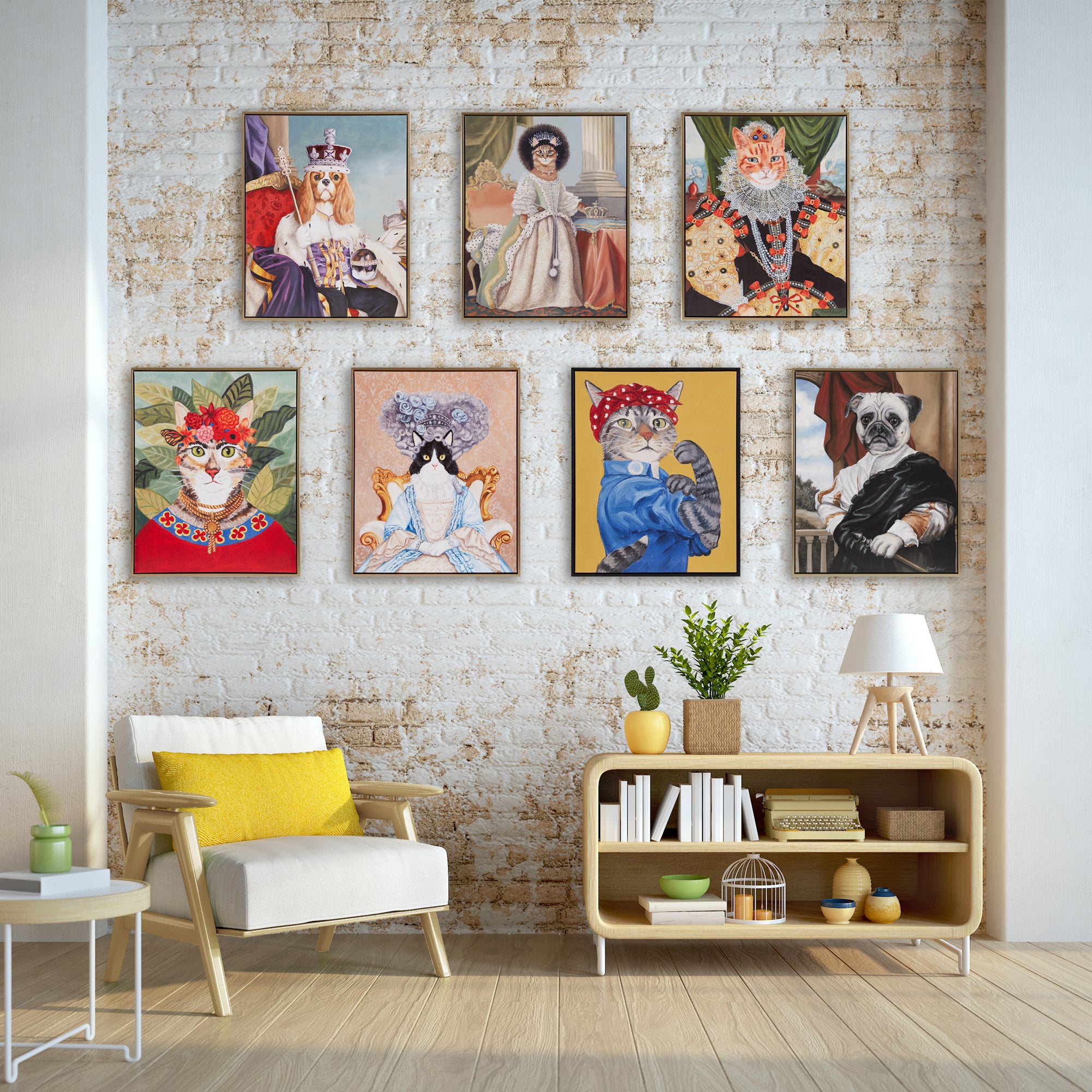 Pet Portrait Captain’s Guard Pug Wall Art | Madison Park