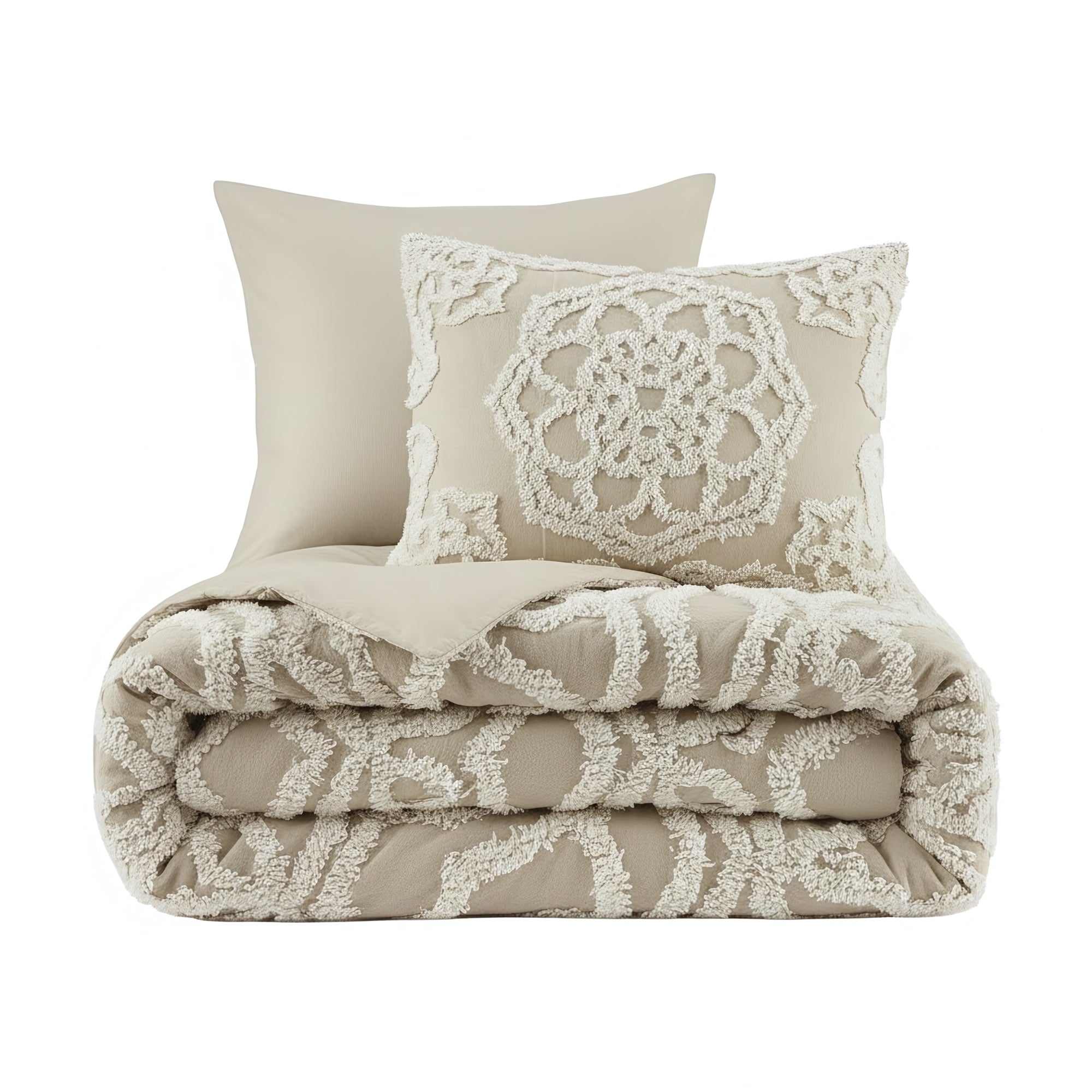 Laetitia 3 Piece Tufted Chenille Duvet Set | Madison Park